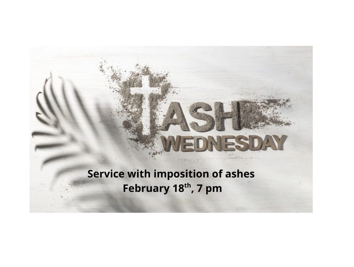 7 pm, Ash Wednesday Service – Vermont Lutheran Church